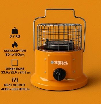 Buy 2 in 1 Gas Heater Stove 6000BTU Natural Gas from Adawat, AdawatLB